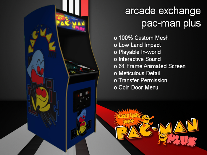 Second Life Marketplace - [AMG] Arcade Exchange - Pac-Man Plus